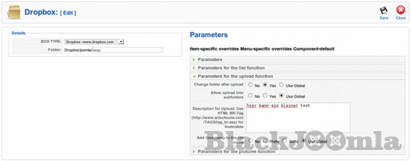 Dropbox Component 4.0.5