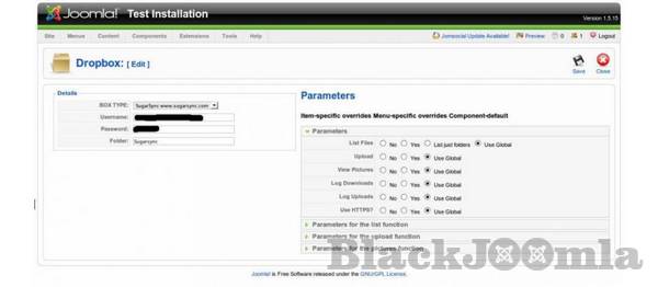 Dropbox Component 4.0.5